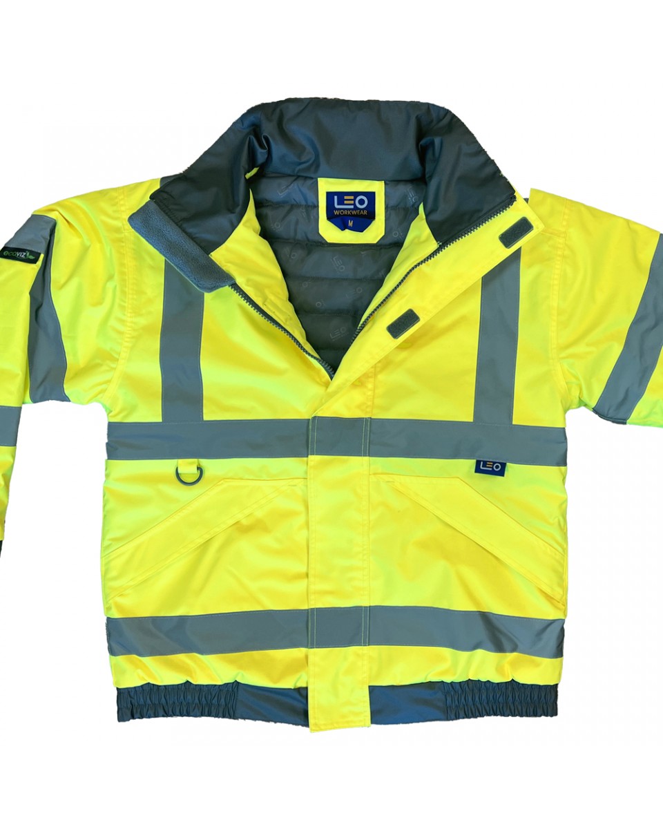 ISO 20471 Class 3 Bomber Jacket Yellow EcoViz